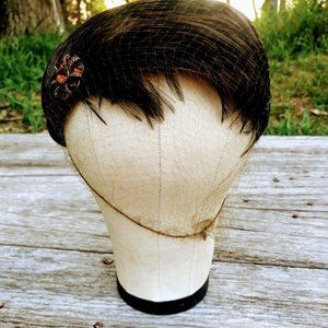 Betty Jester | Accessories | Vintage Brown Pheasant Feather Hat With ...